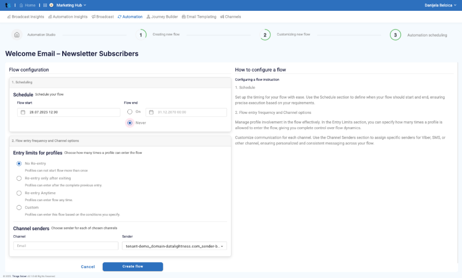 How to create a Welcome flow? – Solver Hubs